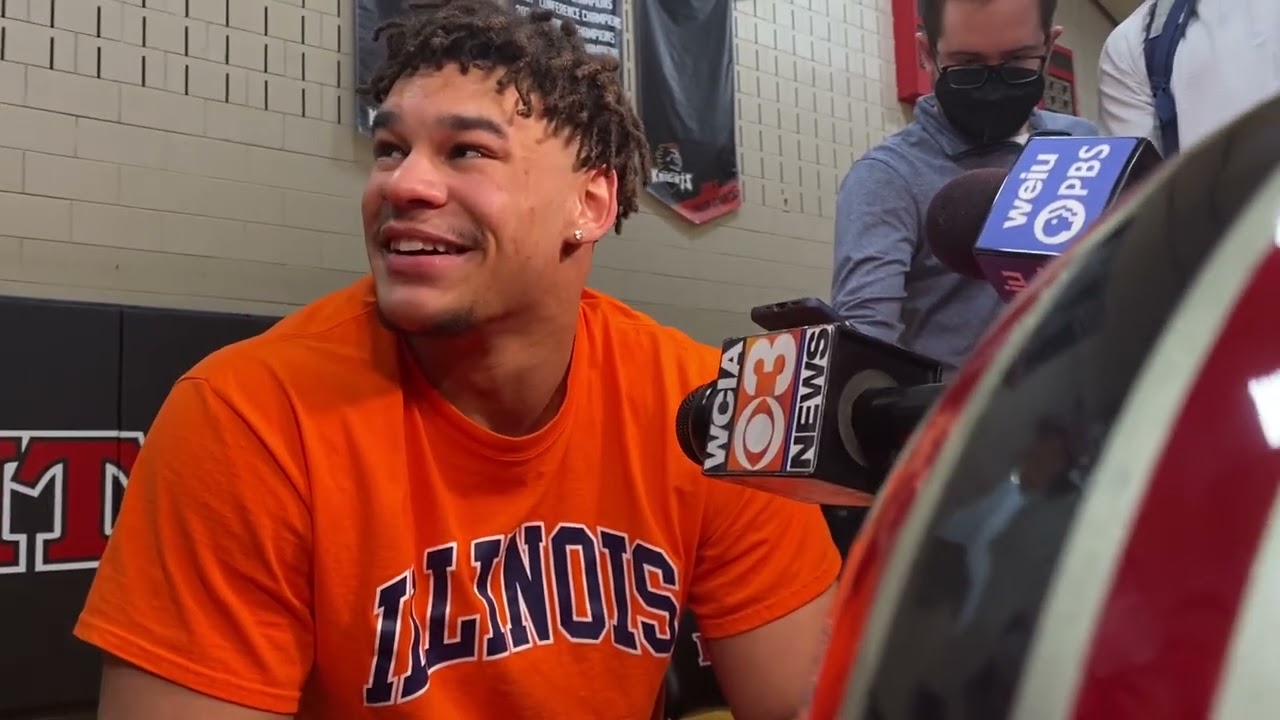 4-star 2023 RB Kaden Feagin discusses commitment to Illinois - YouTube