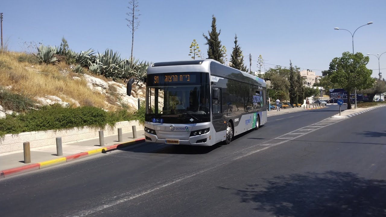 buses in Jerusalem, July 2022 - YouTube
