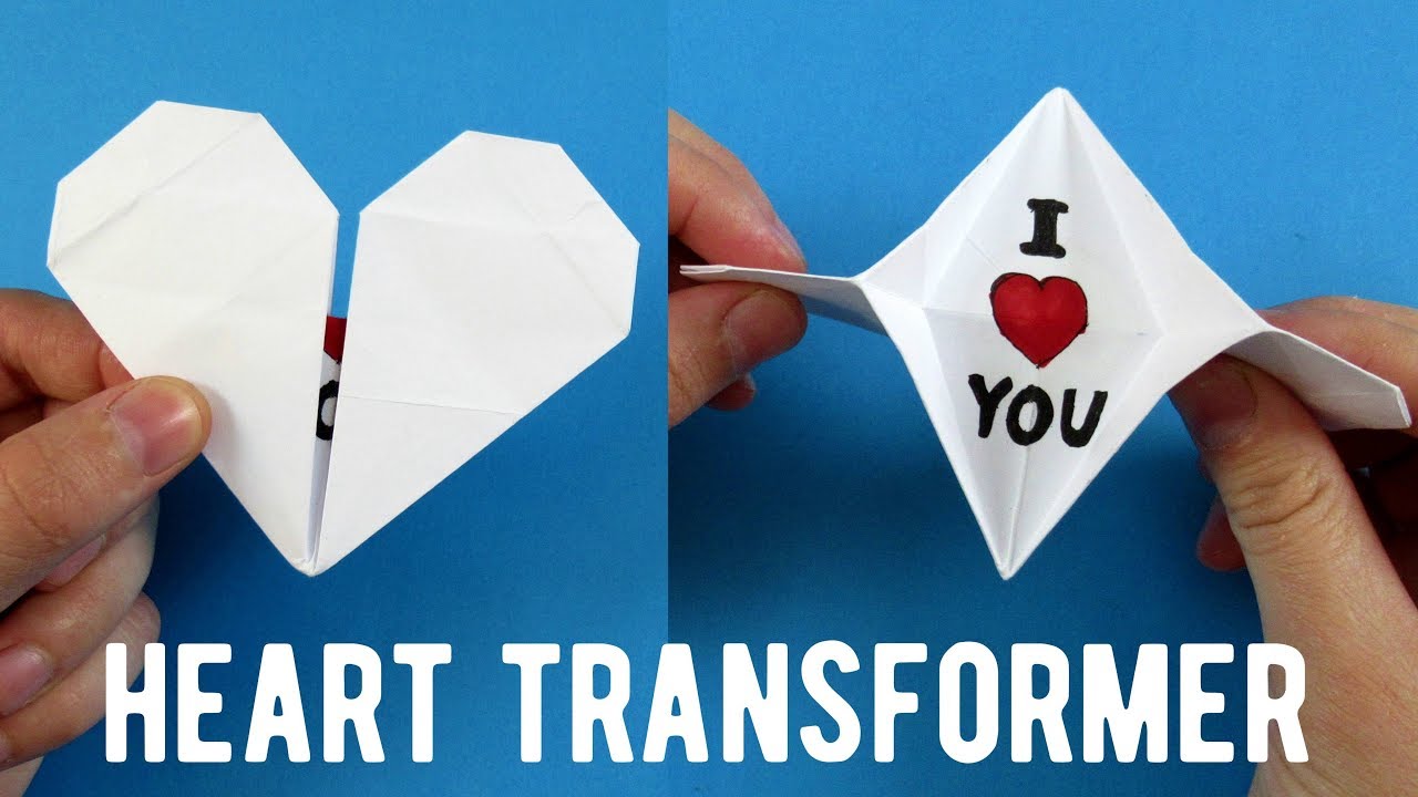 Origami Heart - Folding Instructions - YouTube