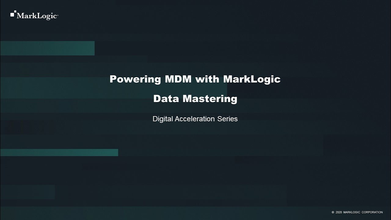 Powering MDM with MarkLogic - Mastering Data - YouTube