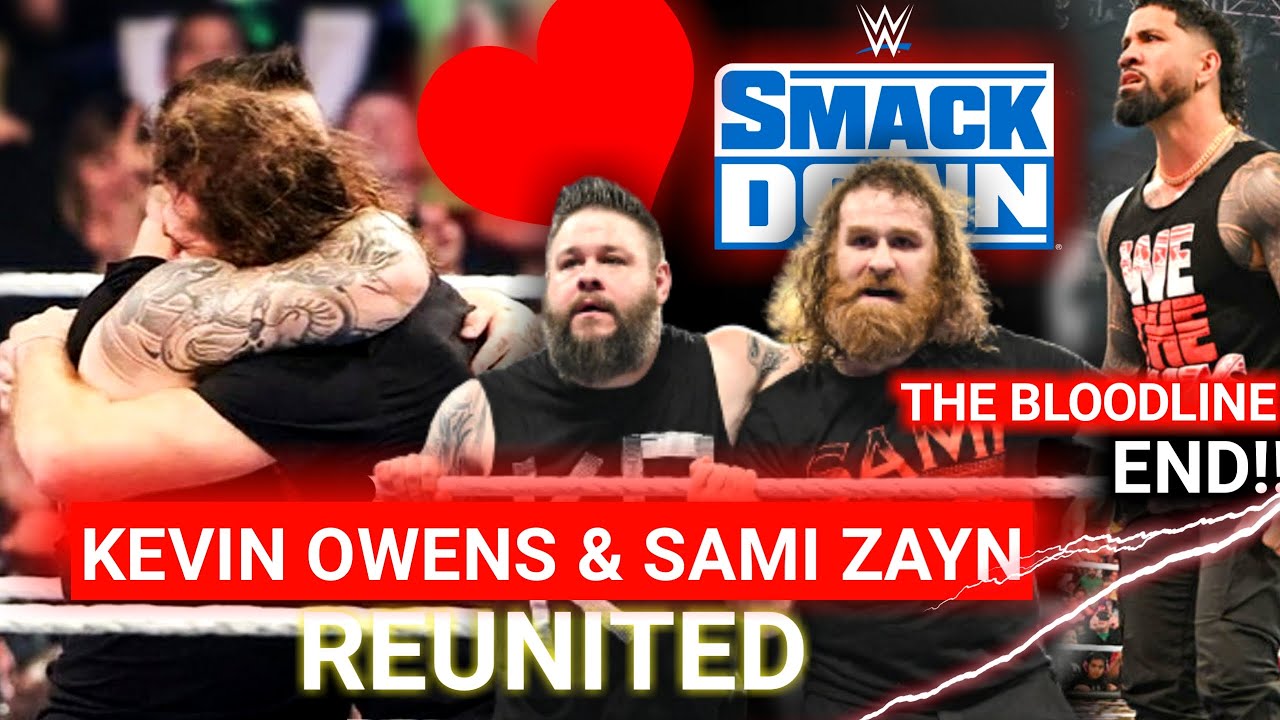 Finally! Sami Zayn & Kevin Owens Reunited | The Bloodline End | Wwe ...