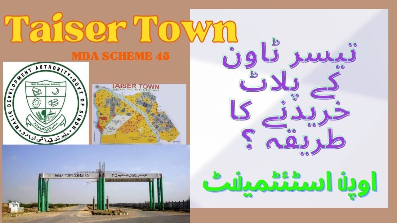 Taiser Town main plots sale purchase krne ka tareeka open statement ka ...
