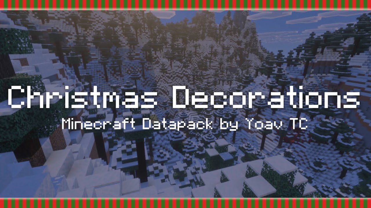 Christmas Decorations - Minecraft Datapack Showcase - YouTube