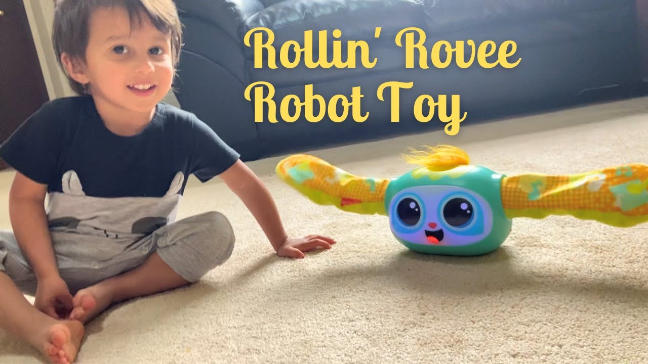 Rollin' Rovee Robot Toy with Music and Light - YouTube