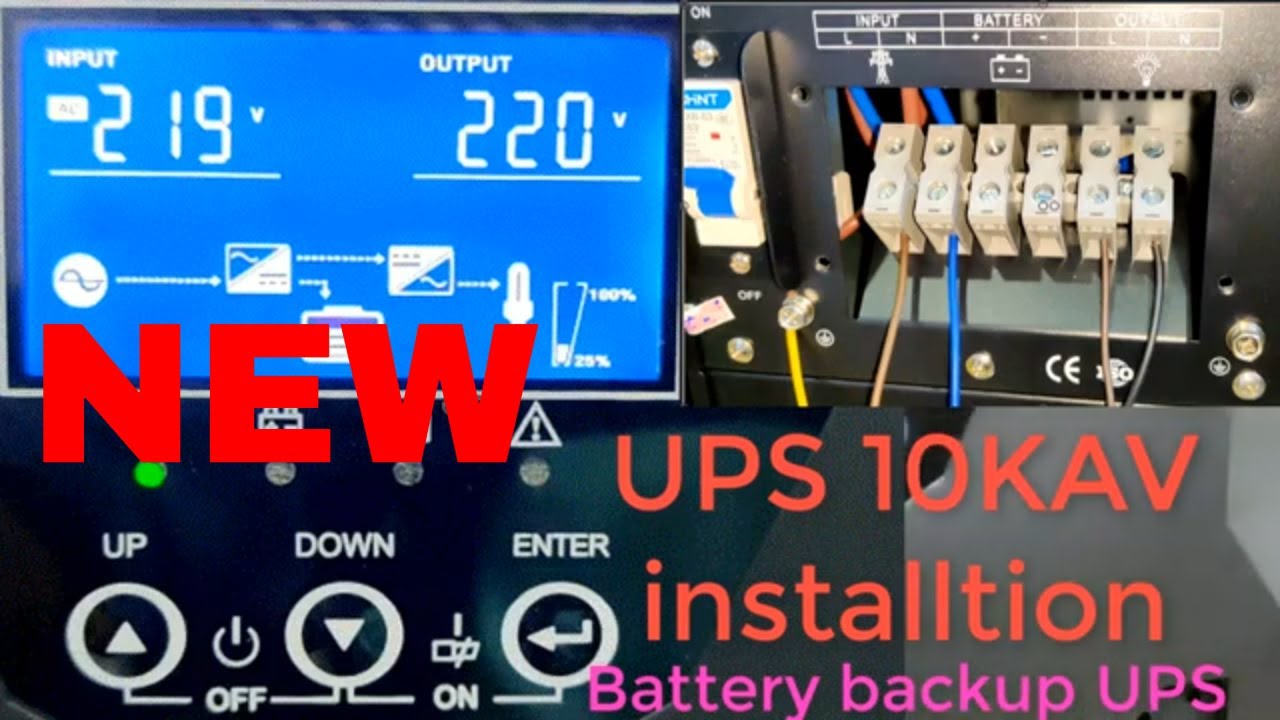 How to installation UPS 10kva 20kva 30kva Battery Backup UPS Power ...