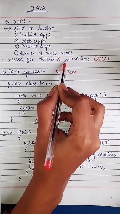 Java Uses And Syntax With Example Coding Javalanguage Programming Tech Classes Youtube 