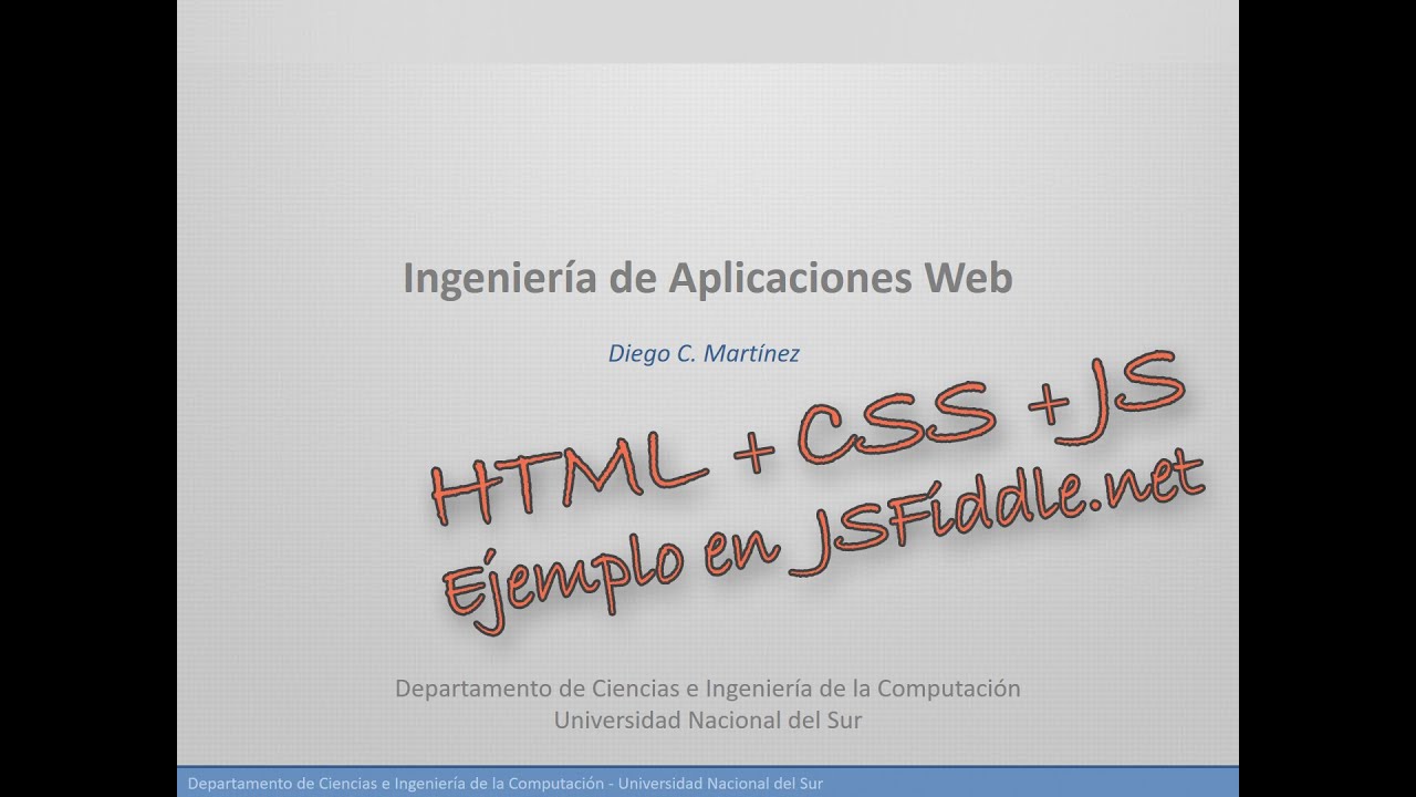 HTML+CSS+JS en JSFiddle.net - YouTube