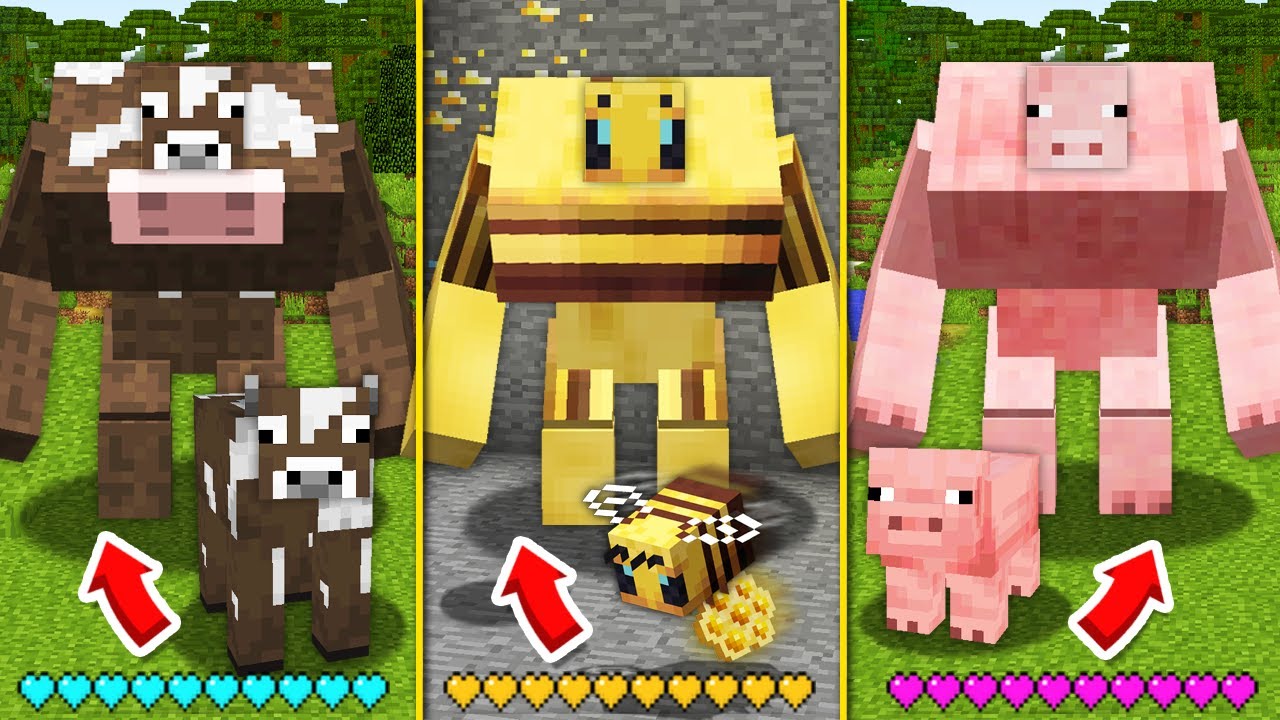How BEE COW and PIG BECOME MUTANT in Minecraft Animation How to Play ...