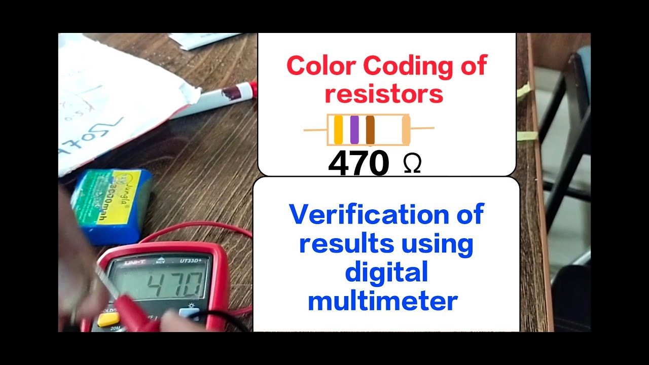 Color Code Resistors||digital multimeter - YouTube
