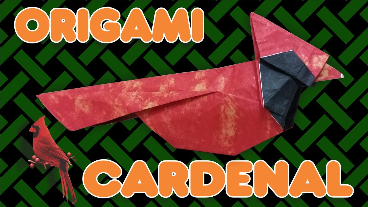 Cómo hacer un Cardenal de papel #manualidades #papercraft #tutorial # ...