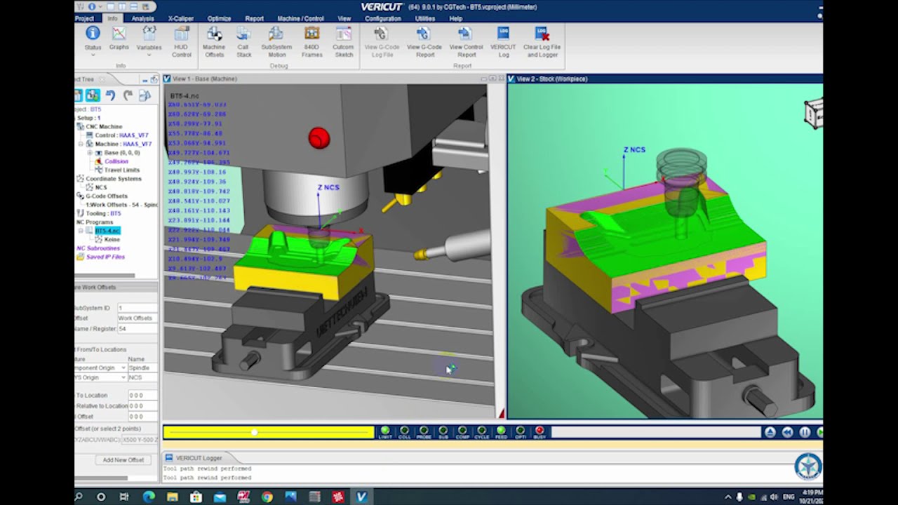 Hypermill 3Axis-4- mold (Basic and Advanced) - YouTube