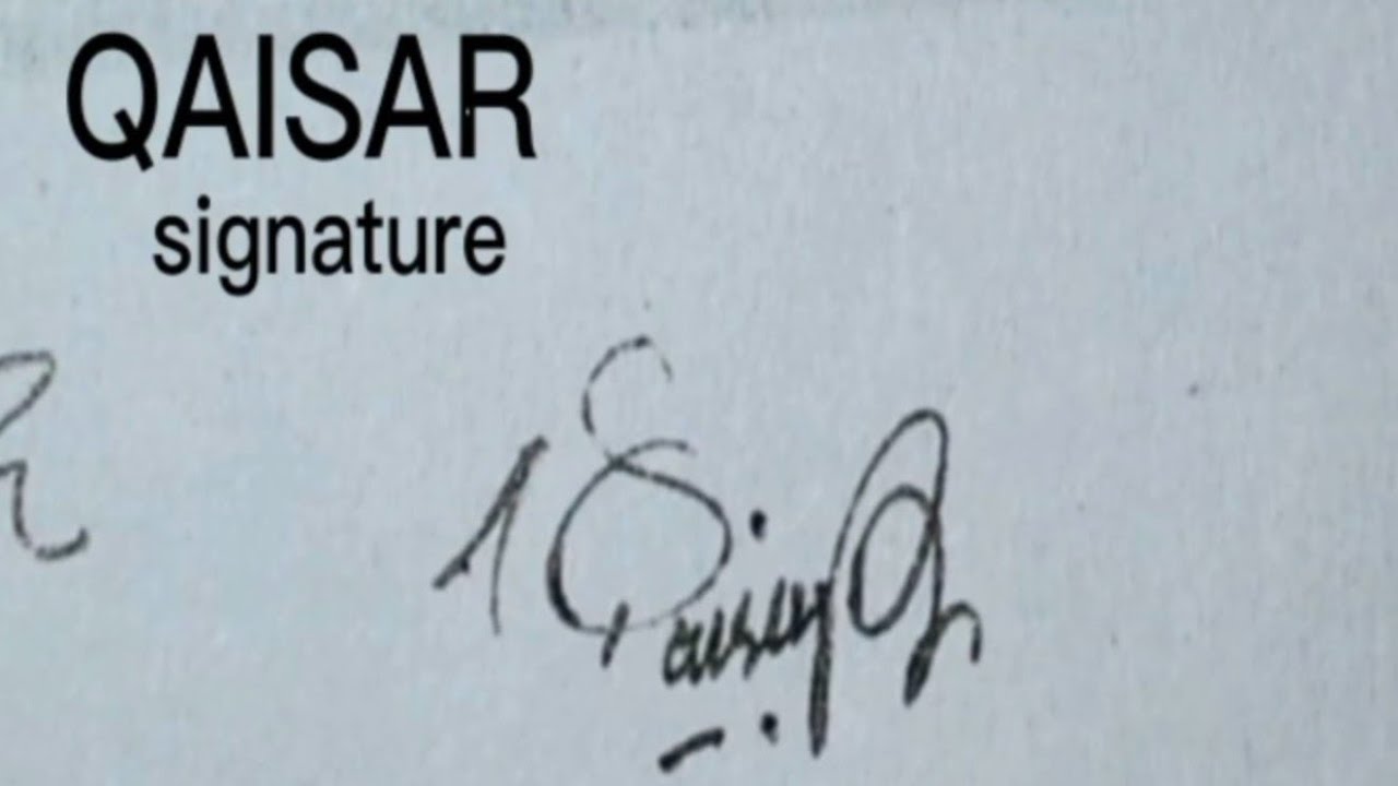 Qaisar name signature style|make your own name signature|signature idea ...