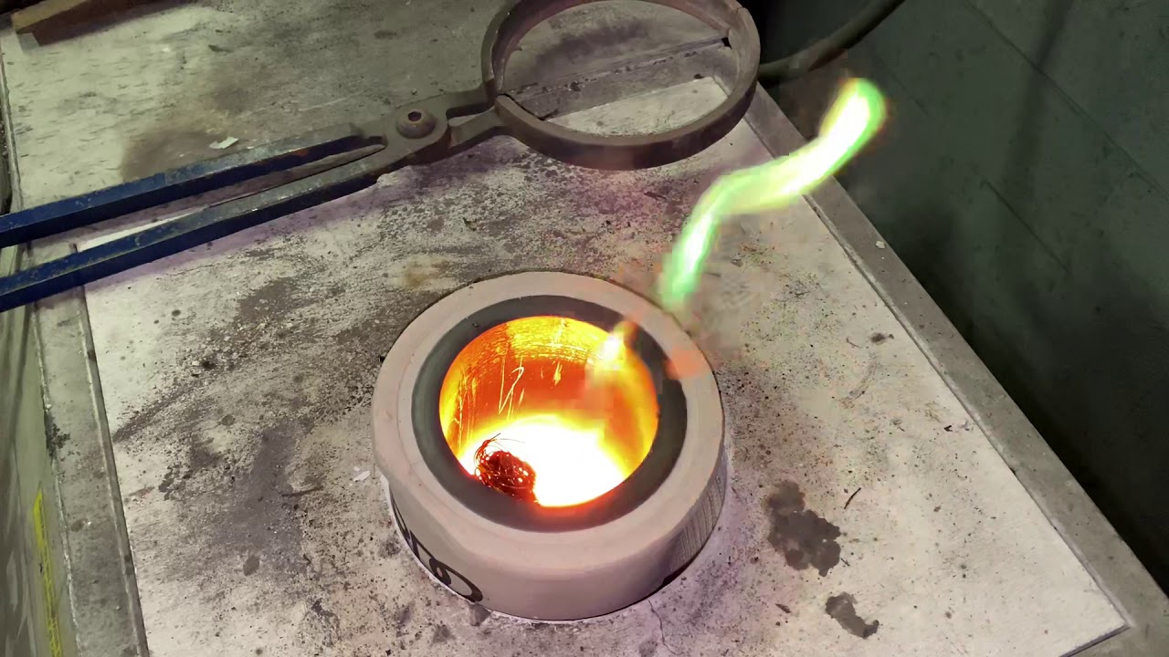 Enamel wire melt - YouTube