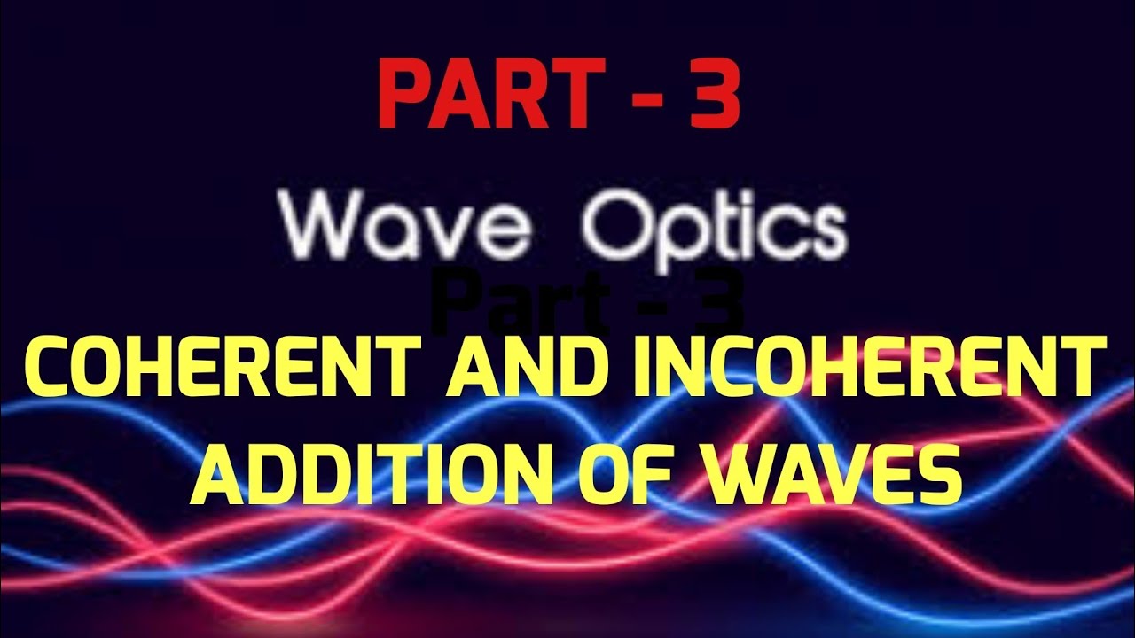 Coherent And Incoherent Addition Of Waves - YouTube