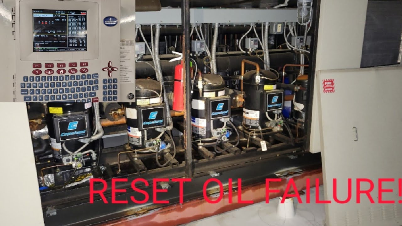 Emerson E2 Controller - How to Reset Oil Failure (Need to Know) - YouTube