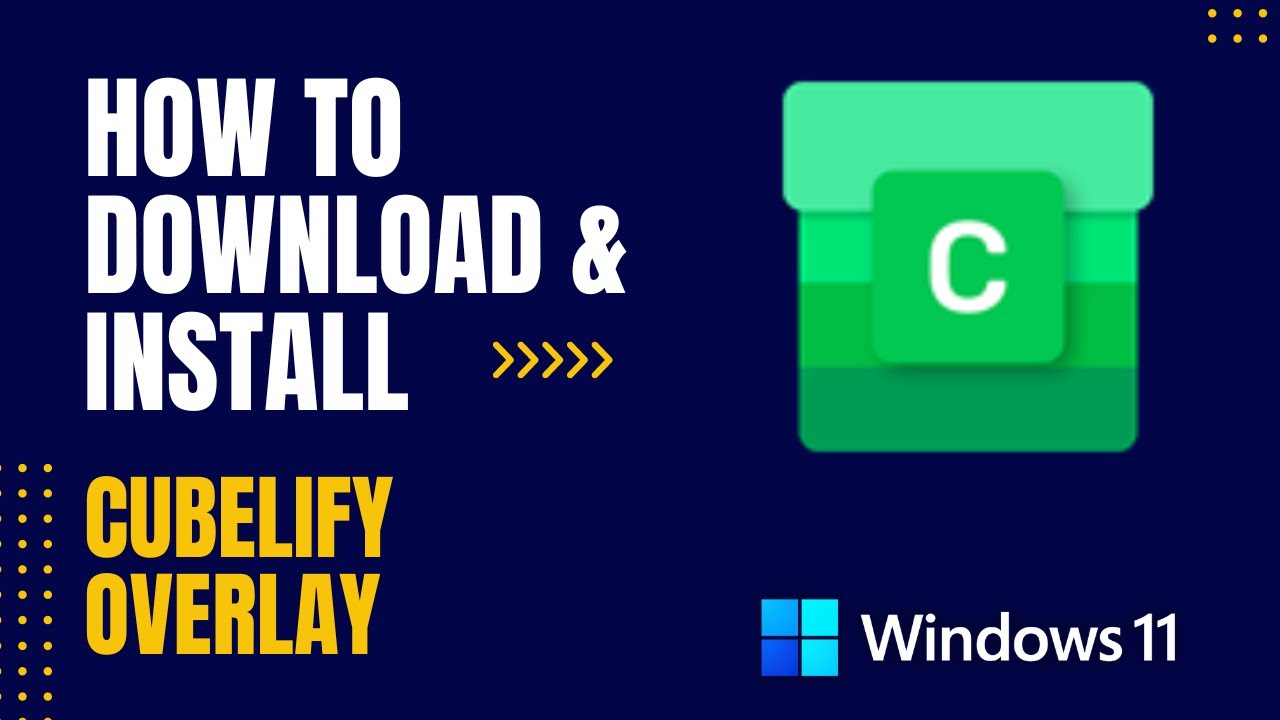 How to Download and Install Cubelify Overlay For Windows - YouTube