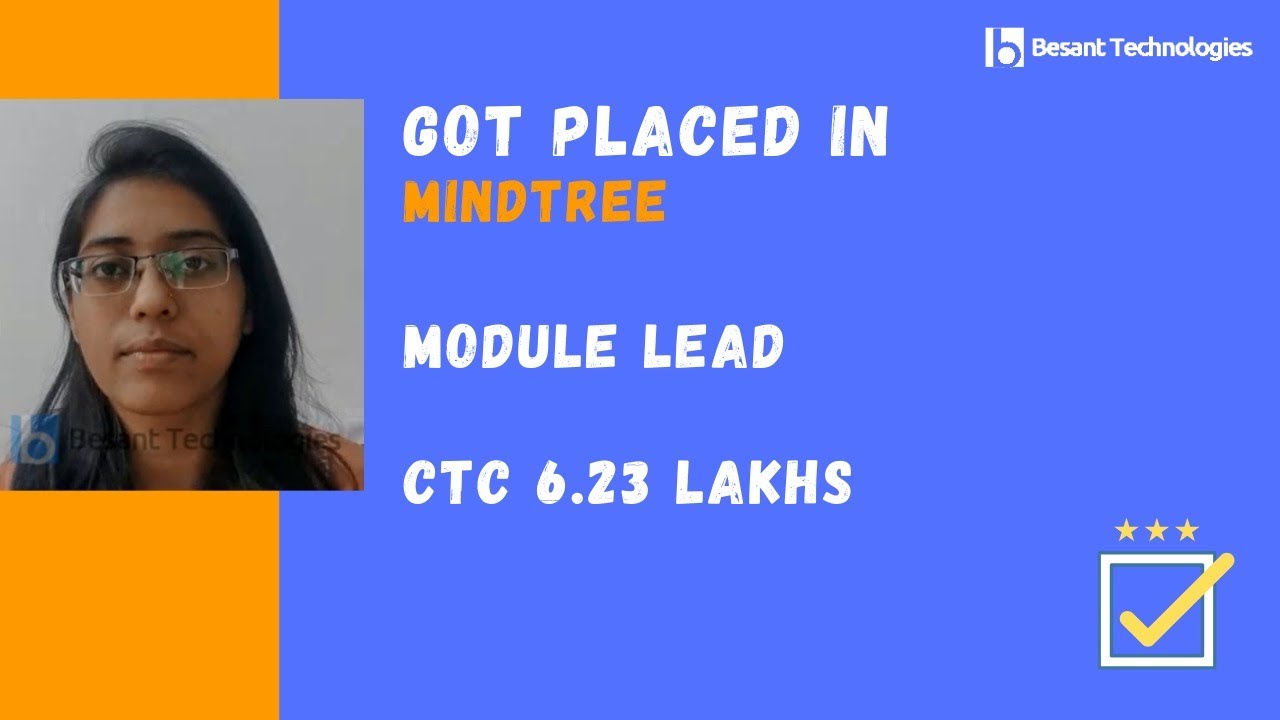 Besant Technologies Review | Swetha Got Placed in Mindtree | Python AWS ...