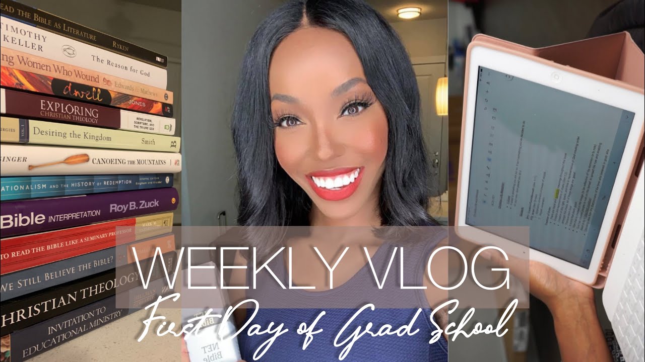 VLOG: First day of Grad School | GRWM, School, Cooking & More.. - YouTube
