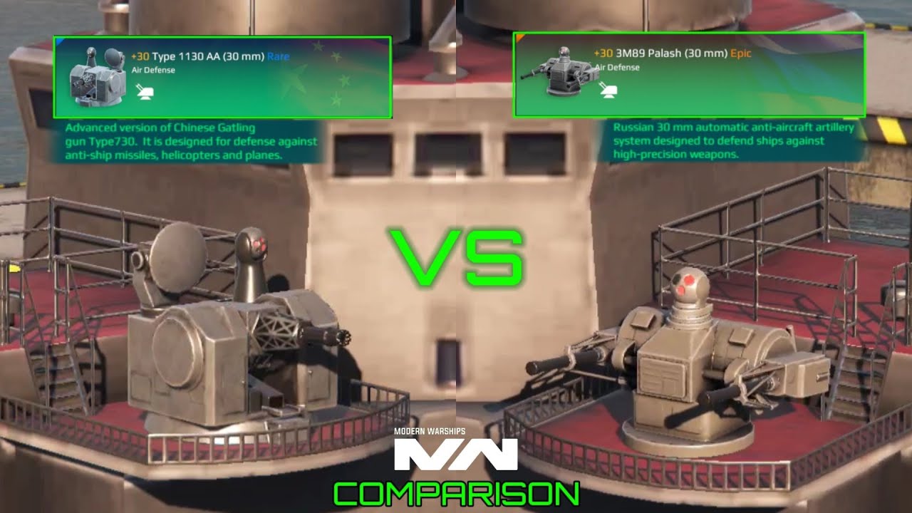 CIWS Battle! 3M89 Palash (30mm) VS Type 1130 AA (30mm) | COMPARISON ...