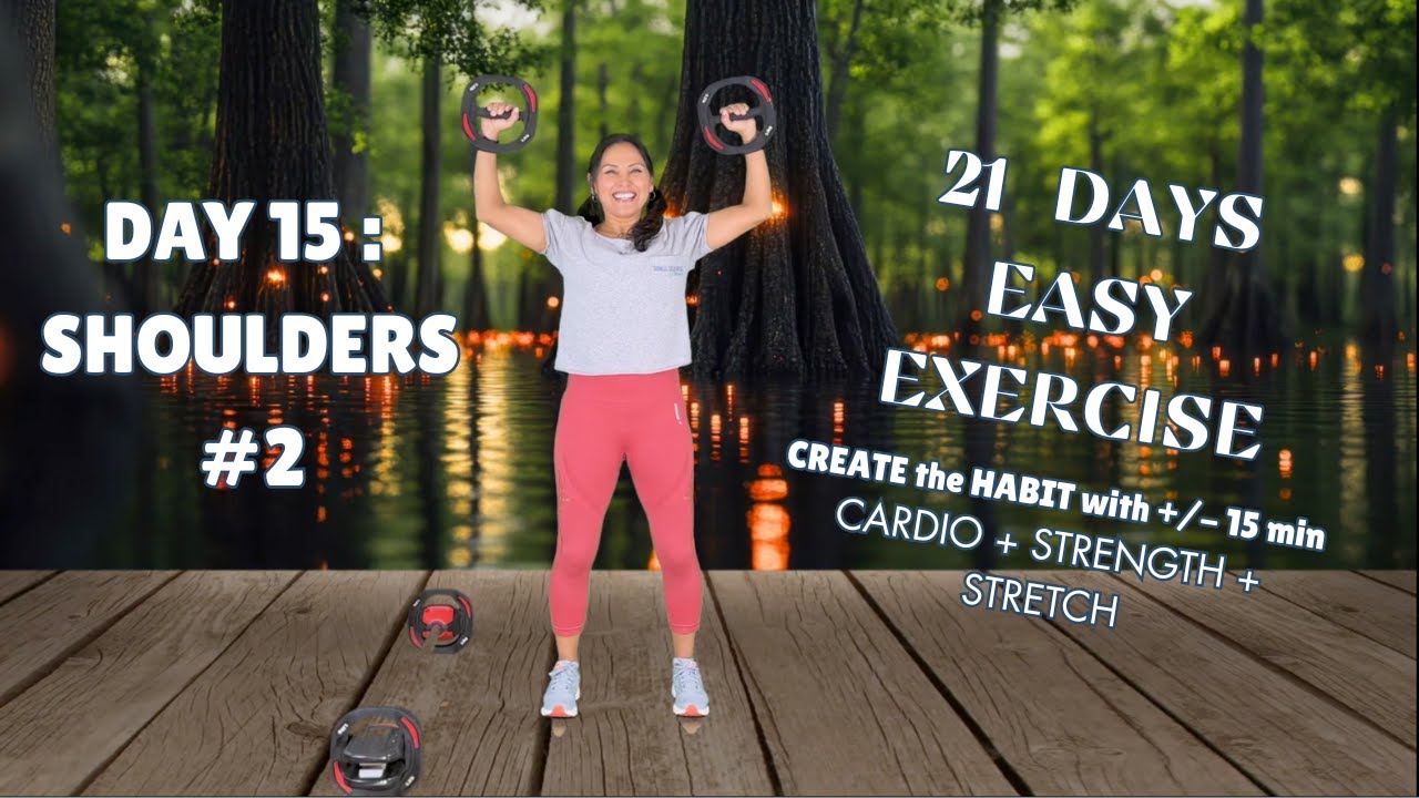 Day 15 of 21 Days of Exercise for Beginners | 13 min routine of At-Home ...