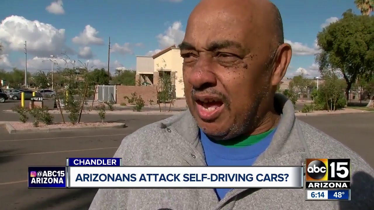Report says Waymo vans are being struck by vandals in Arizona - YouTube