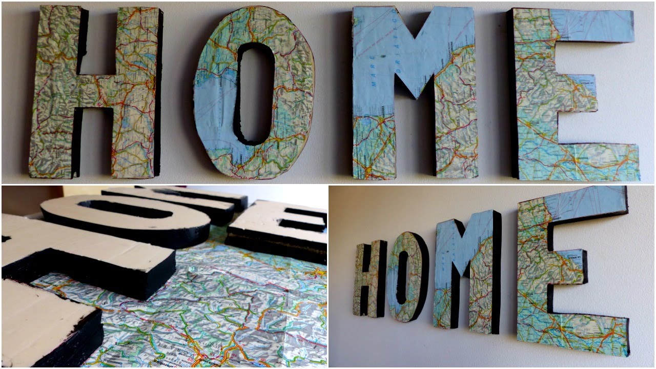 DIY: How to Make Letters As Decor | Laura'since99 - YouTube