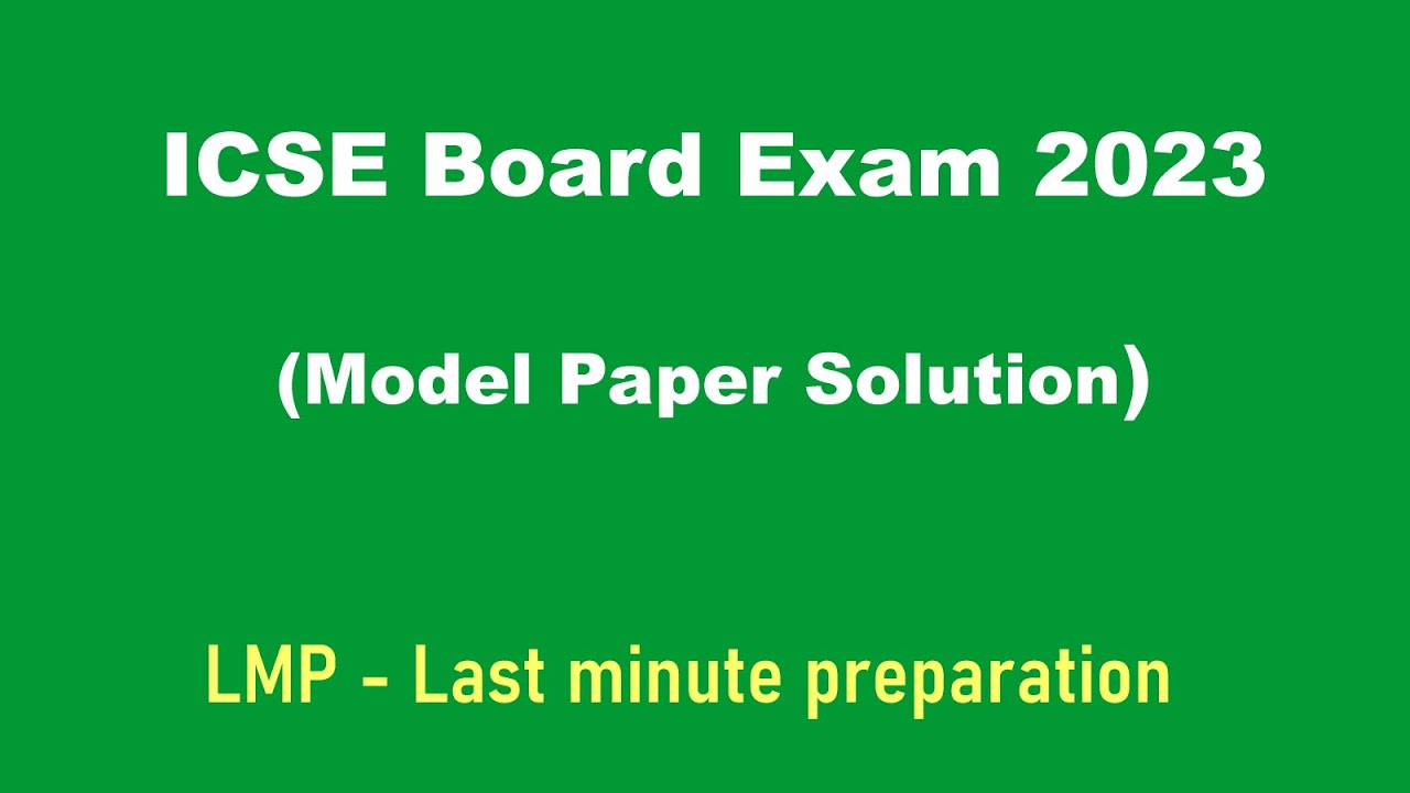 ICSE 10𝙩𝙝 𝘽𝙤𝙖𝙧𝙙, Computer 𝙈𝙤𝙙𝙚𝙡 𝙋𝙖𝙥𝙚𝙧 2023 𝙬𝙞𝙩𝙝 𝙎𝙤𝙡𝙪𝙩𝙞𝙤𝙣. 𝙋𝙖𝙧𝙩-A #icse ...