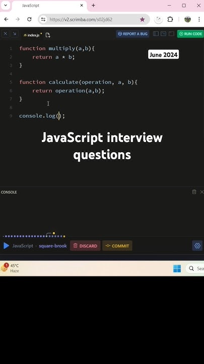 JavaScript interview questions #javascript #softwareengineer #coder #coding #webdevelopment ...