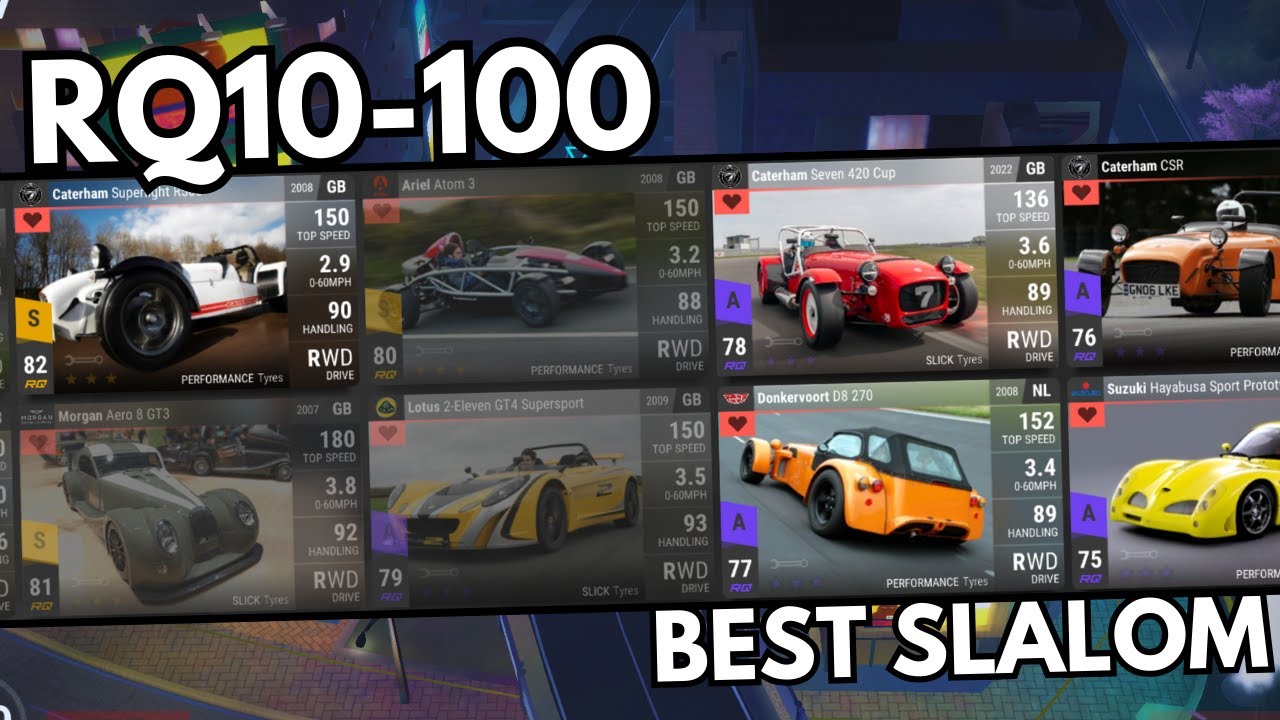 BEST SLALOM Car For Each RQ! (RQ10-100) | TOP DRIVES - YouTube