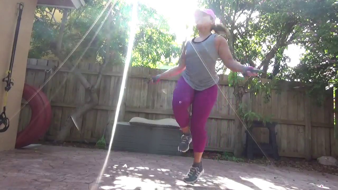 Fit Booty Camp Jumping Rope Fitness Routine EZXercise 😜💪👍 - YouTube