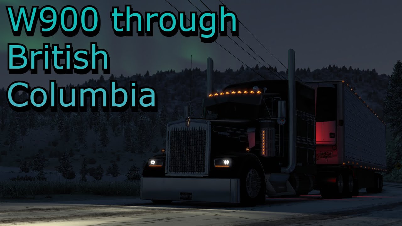 Snowy Drive to Vancouver | ATS Modded Gameplay - YouTube