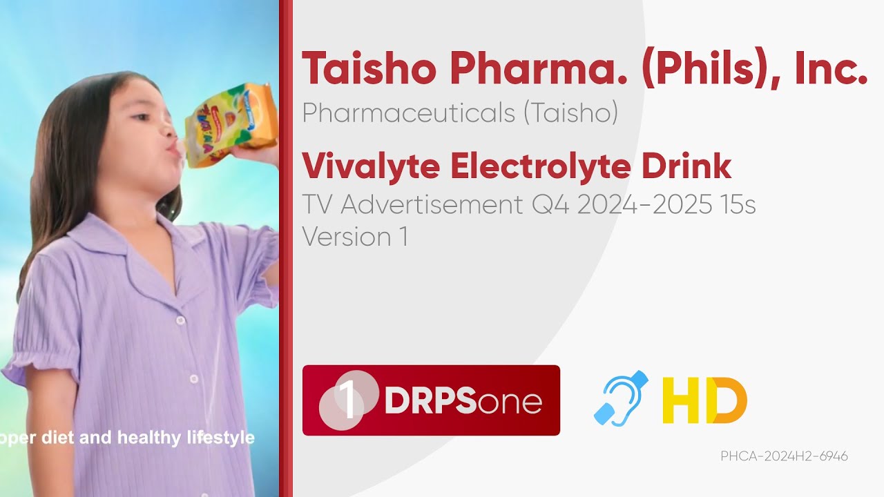 Vivalyte Electrolyte Drink TV Ad Q4 2024-2025 15s (Philippines, Version ...