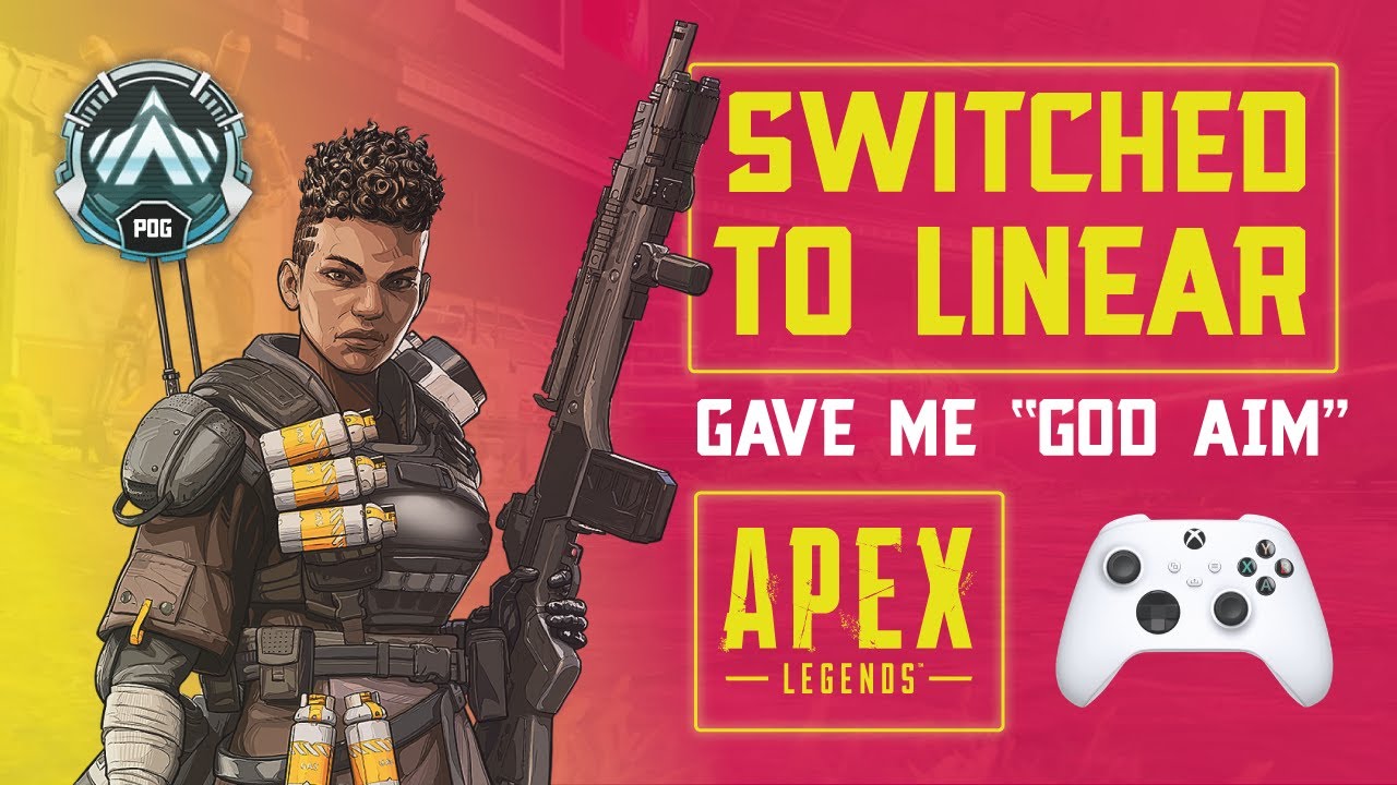 Apex Legends Gameplay - I SWITCHED TO LINEAR CONTROLLER SETTINGS - YouTube