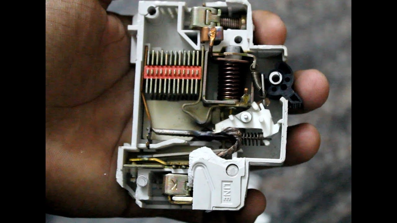 What's inside a MCB | Dismantle - YouTube