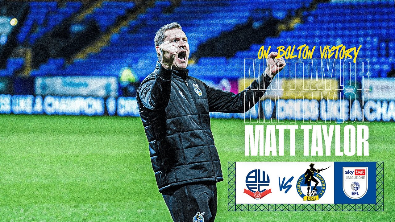 Manager Review | Matt Taylor speaks to the press after our 2-1 win at ...