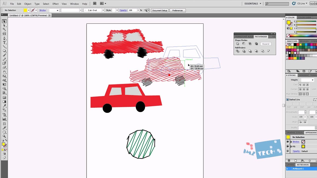 Adobe Illustrator How To Scribble Effect Youtube