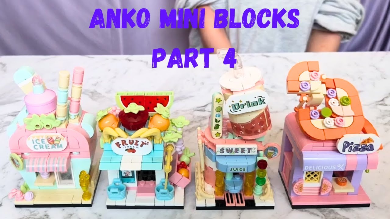 Anko Mini Blocks Part 4 - Mini Shops - YouTube