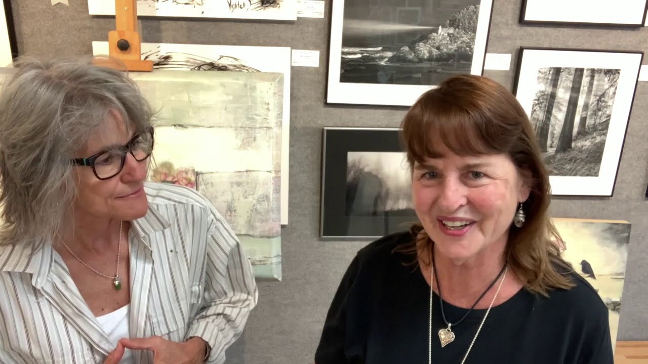 Mixed Media Art Demo For North Coastal Art Gallery - YouTube