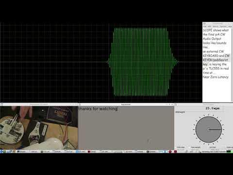 High Performance Raspberry Pi4 CW CPO/CW Keyer(CW RE-generator) using KXstudio CARLA APP - LIVE ...