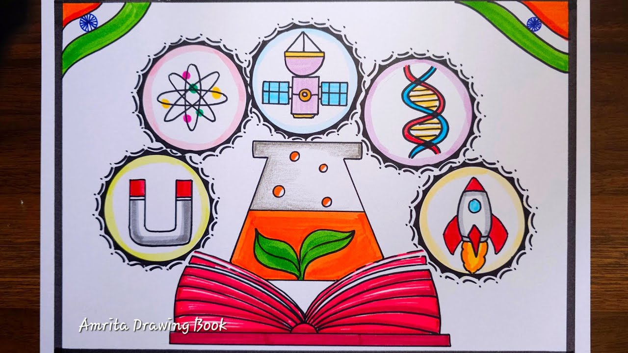 National Science Day Poster Drawing | Science Day Poster | World ...