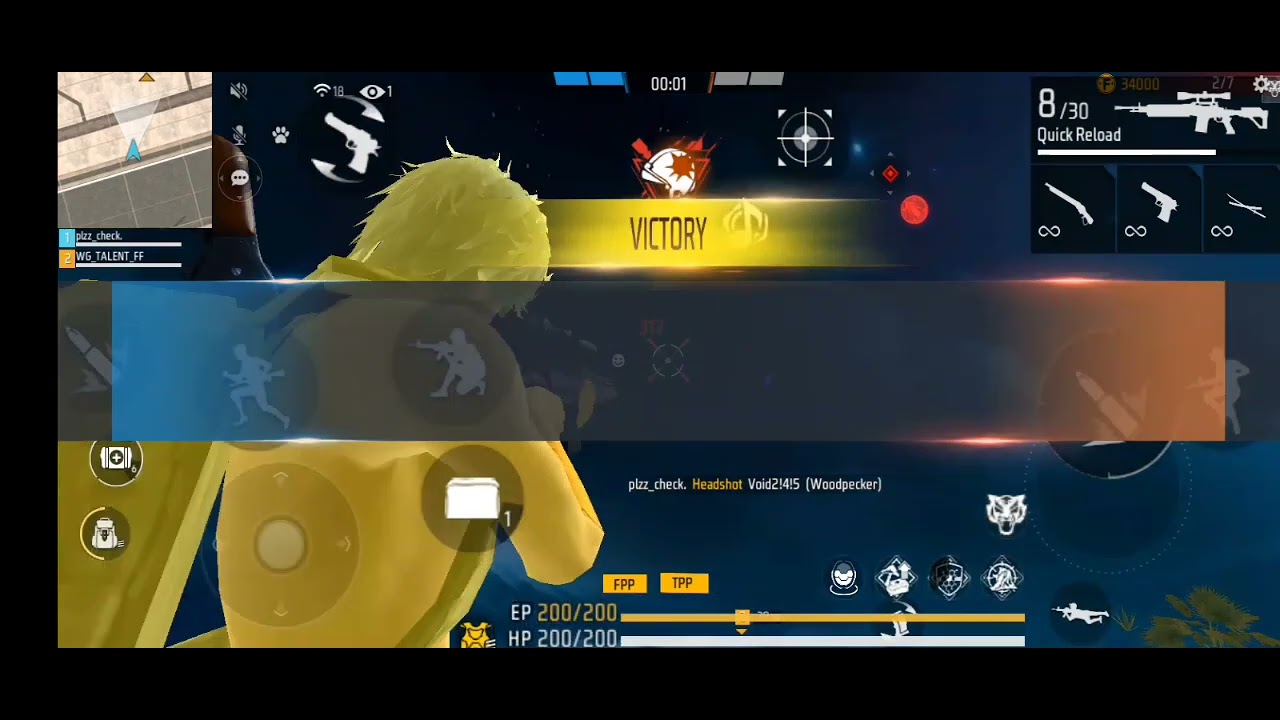 best headshot 2v2 one tap (Mercy_FF) - YouTube