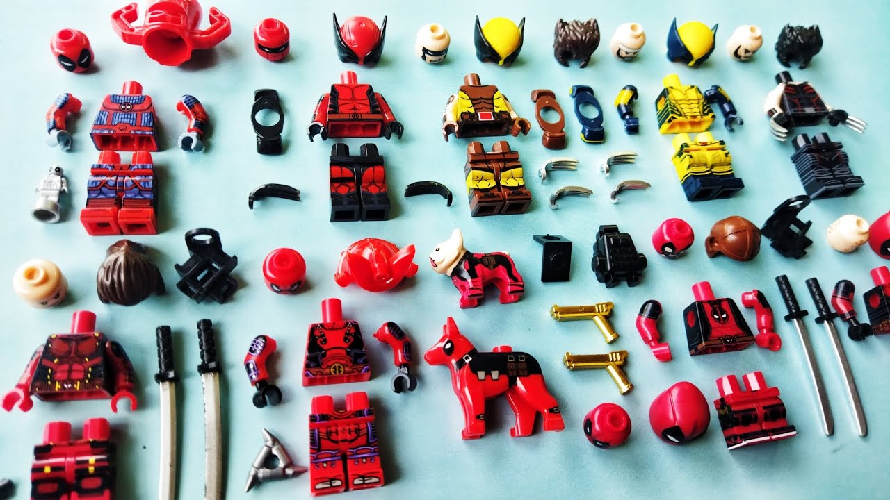 Lego deadpool & wolverine minifigures | kidpool vs nicepool ...