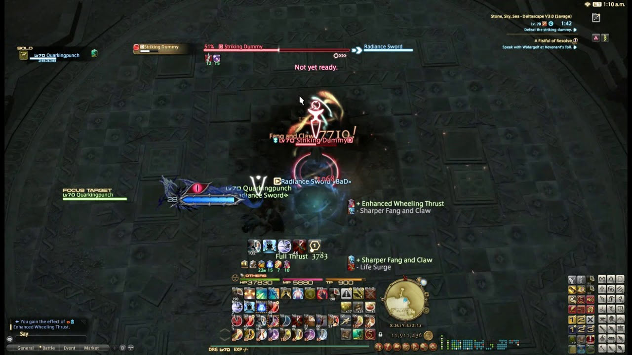 Final Fantasy XIV - Stormblood - DRG x V3S dummy - YouTube