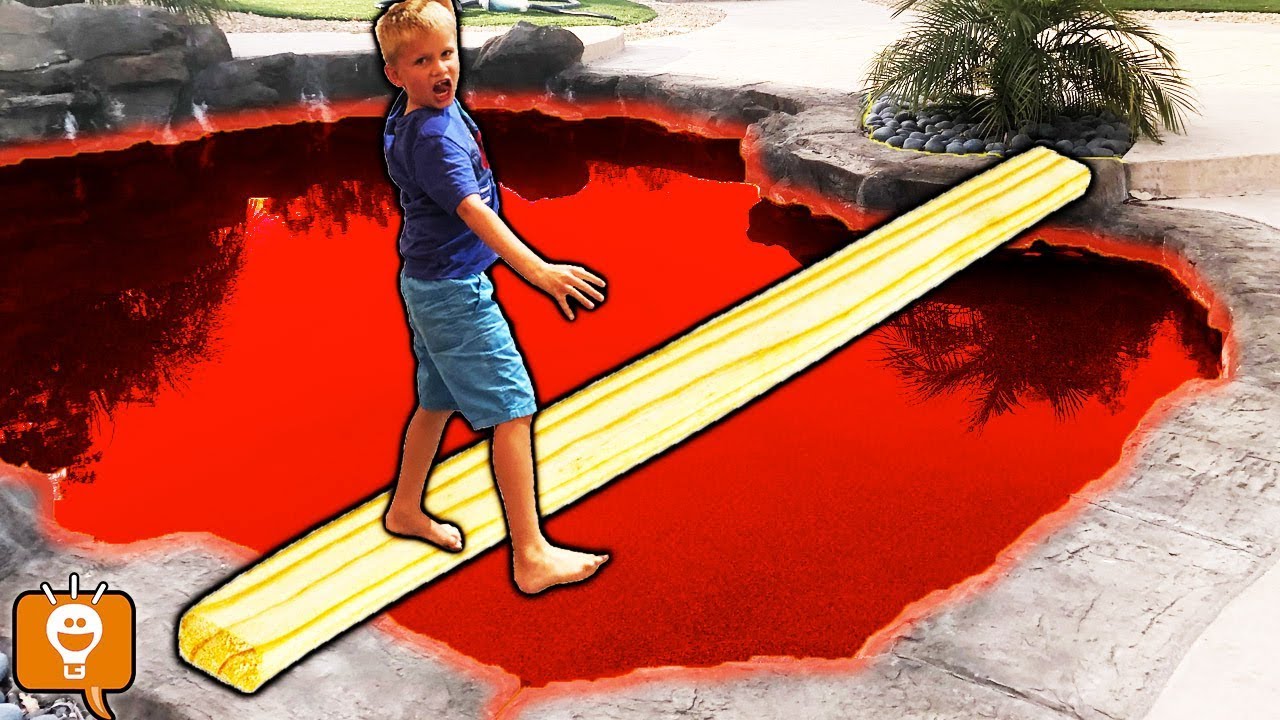 LAST TO FALL into LAVA POND! Mystery NEST, Plank Walk Challenge by Game ...