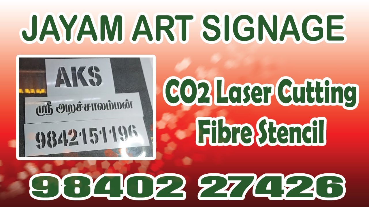 CO2 Laser Cutting Fibre Stencil - YouTube