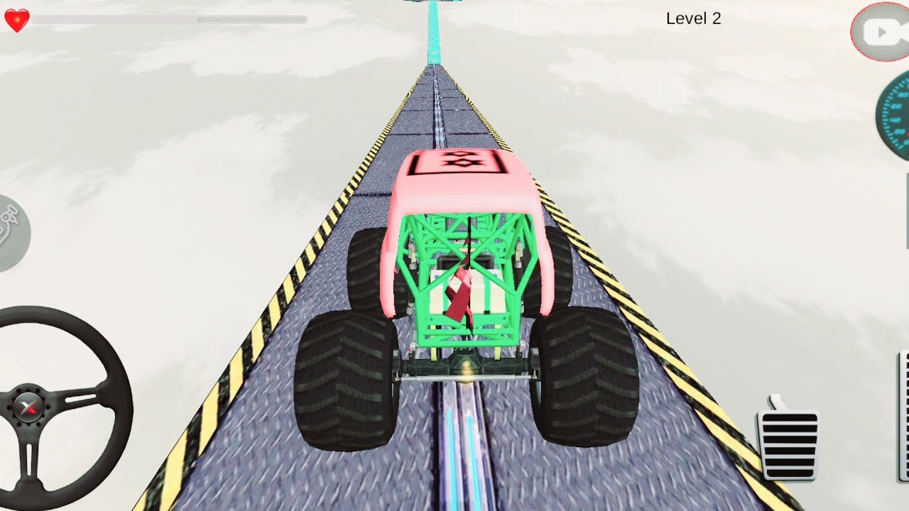 Monster Truck Mega Ramp Extreme Racing - Impossible GT Car Stunts ...
