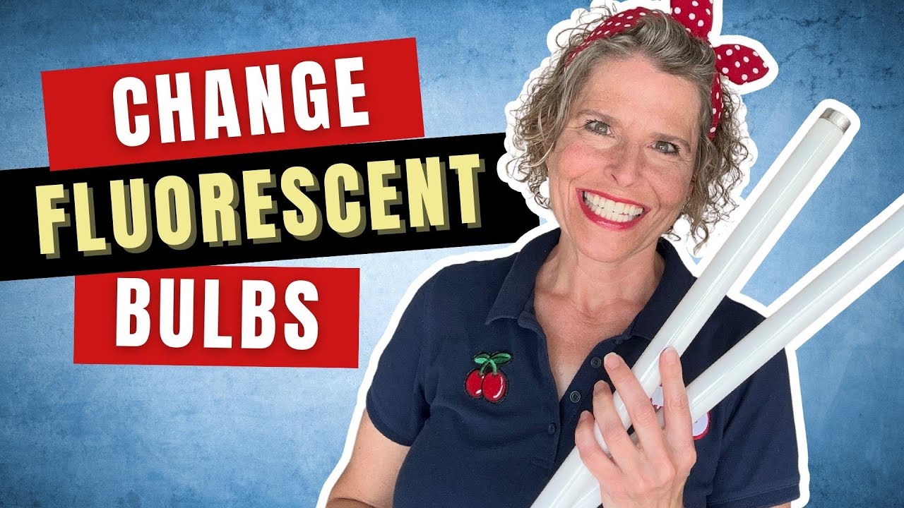 HOW TO CHANGE A FLUORESCENT BULB // Super Simple Step by Step Guide ...