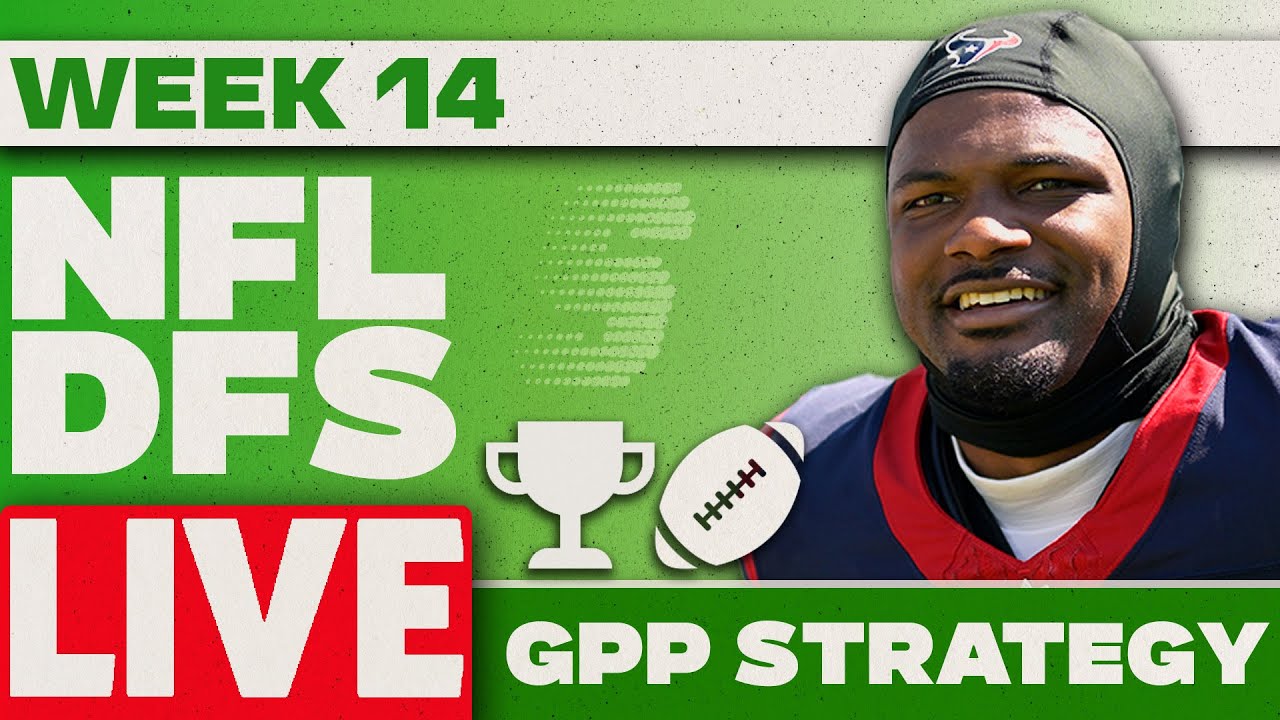 NFL DFS Tournament Strategy Week 14 Picks | NFL DFS Strategy - YouTube