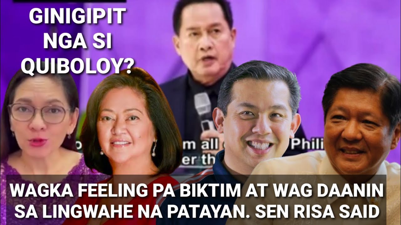 WAG FEELING BIKTIM AT WAG DAANIN SA LINGWAHE NA PATAYAN. SEN RISA SAID ...