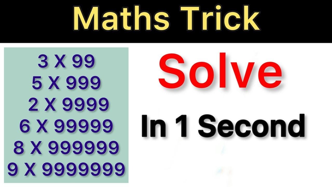 Maths tricks/ easy tricks maths/for competitive exams/fast solutions ...